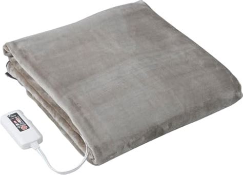 Amazon [山善] 電気毛布 掛け 敷き 兼用 188×130cm 洗える タイマー付き 省エネ フランネル ダニ対策機能 室温センサー ブラウン Ymk Fkpts61 山善