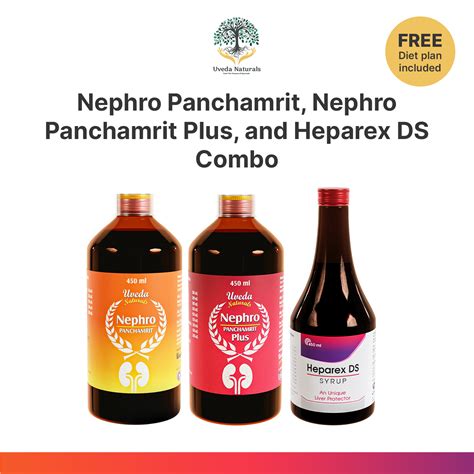 Nephro Panchamrit Nephro Panchamrit Plus And Heparex Ds Combo Uveda