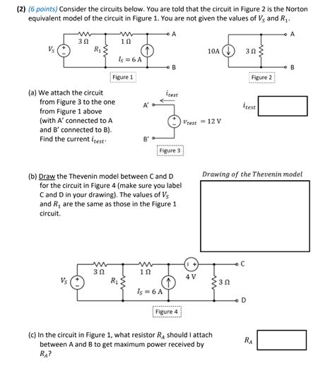 Solved 2 6 ﻿points ﻿consider The Circuits Below You Are