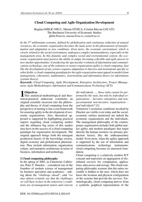 Pdf Cloud Computing And Agile Organization Development