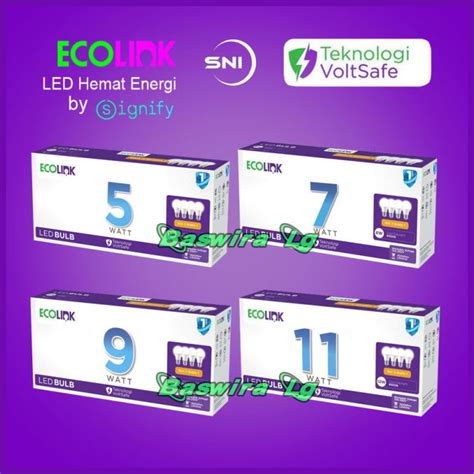 Ecolink Led Bulb Multipack 5w 7w 9w 11w 12w Putih Paket Beli 3 Gratis 1