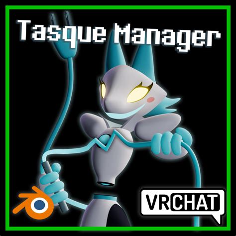 Tasque Manager Vrchat 3d Model Blender Rig By Loneeevee Jinxxy