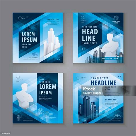 Profil Banner Web Header Persegi Modern Latar Belakang Segitiga