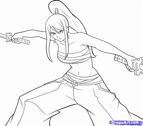 Erza Scarlet Fairy Tail Coloring Pages Coloring Pages