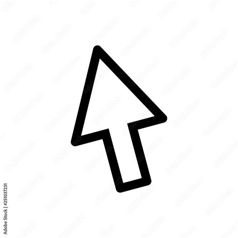 Click Icon Vector Cursor Icon Computer Mouse Click Cursor Black Arrow Icons Stock Vector