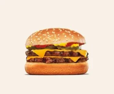 Double Cheeseburger Burger King Menu In Canada