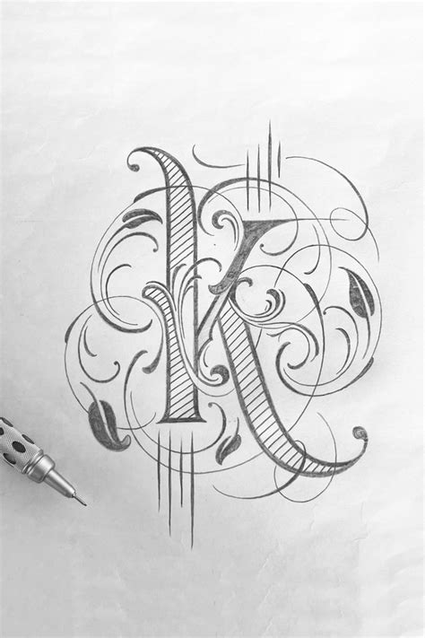 Capital K Calligraphy Alphabet Hand Lettering Art Lettering Styles Alphabet