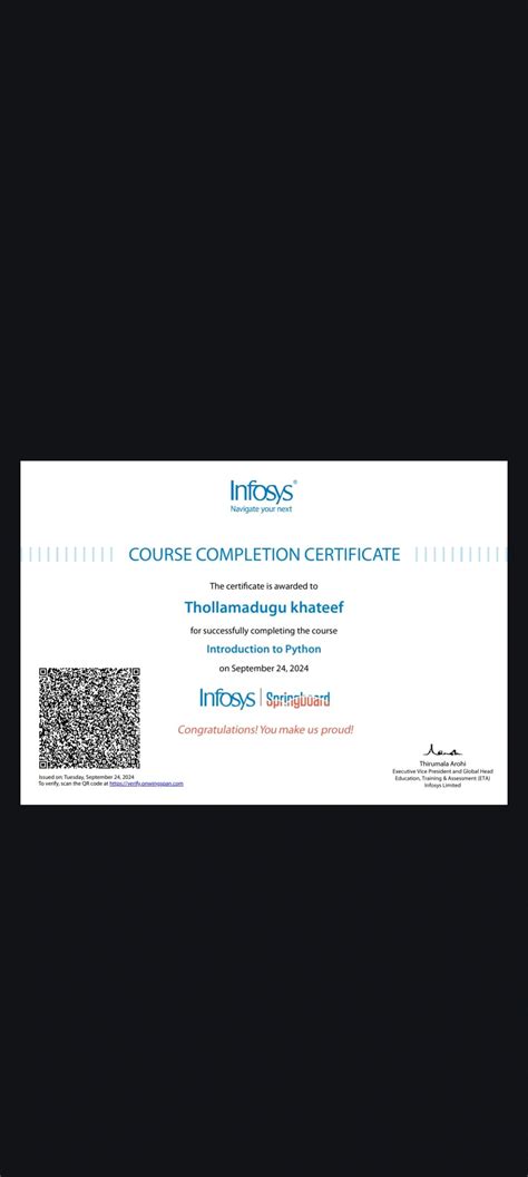 thollamadugu khateef on linkedin python certificate