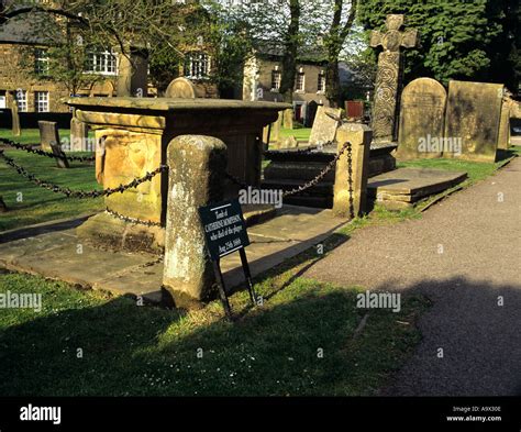 Eyam The Plague Village Derbyshire England Uk May Grave Of Catherine Mompesson Who Died Of The