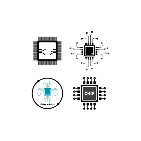 Premium Vector Chip Processor Vector Icon Illustration Design