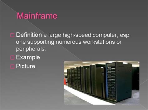 Mainframe Computer Definition With Example At Lorena Perez Blog