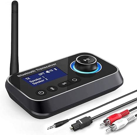 Ainostone 3 in 1 Bluetooth 5 3 Sender Empfänger für 2 Kopfhörer