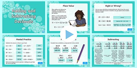 Adding And Subtracting Decimals PowerPoint Professor Feito