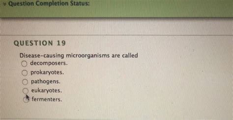 Solved Question Completion Status Question 19