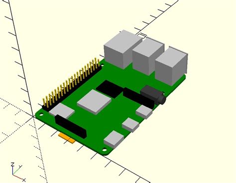 Free 3d File Raspberry Pi 4 Model B Openscad Model W Io 🔧・3d Printing