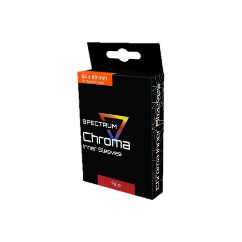 Bcw Chroma Inner Sleeve Glossy Small 100ct Box Red Bcw Card