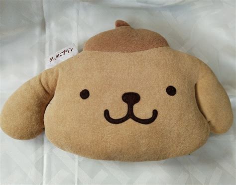 Sanrio Pompompurin Small Pillow Head Plush Toy 10x16 Hobbies And Toys