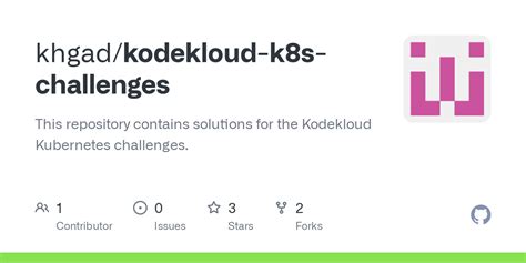 Github Khgadkodekloud K8s Challenges This Repository Contains