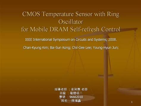 Ppt Cmos Temperature Sensor With Ring Oscillator For Mobile Dram Self