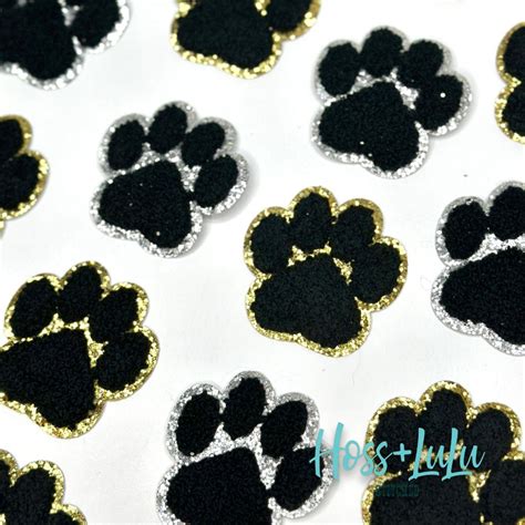 Paw Patch Black Iron On Paw Patch Diy Paw Patch Etsy