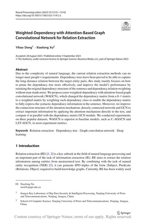 Weighted Dependency With Attention Based Graph Convolutional Network