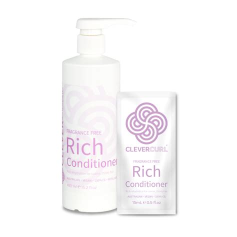 Clever Curl Fragrance Free Rich Conditioner Natural Eclipse