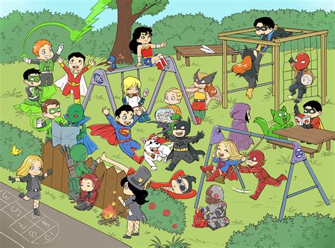 Chibi Dc Heroes Wallpaper Hd