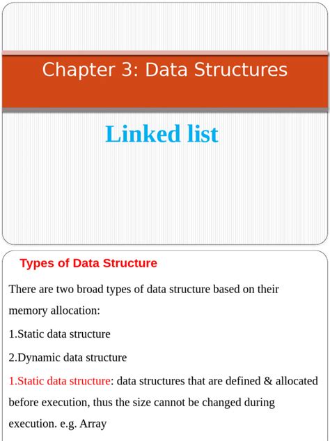 Chapter 3 Part One Linked List Pdf Pointer Computer Programming