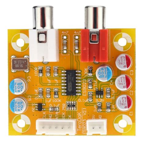 dac sabre es9023 analog i2s 24 bit 192 khz decoder board mode