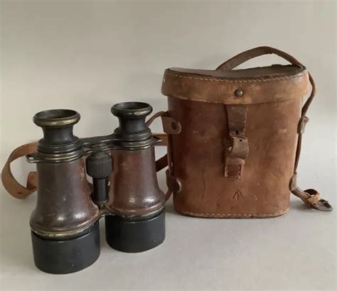 Ww British Army Rga Officers Binoculars Hezzanith Field Glasses L