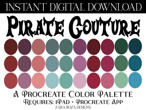 Procreate Color Palette Bundle Pack VOL Set Goth Etsy Australia