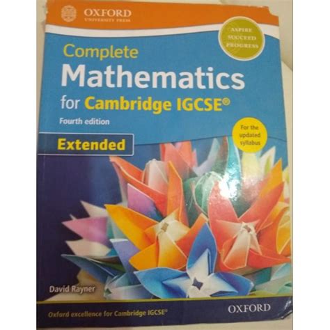 Complete Mathematics For Cambridge Igcse 5th Edition Extended