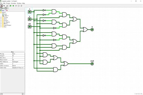 Logisim之4位全加器实现以及七段数码管显示hhh江月的技术博客51cto博客