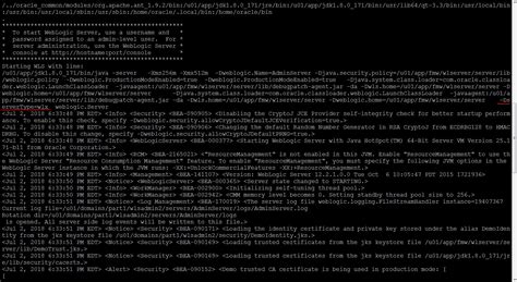 Placing Server Start Parameters And Java Options For Optimum Weblogic