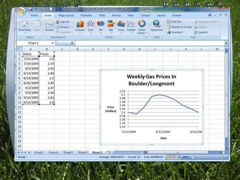 How To Insert A Graph Into Microsoft Excel 2007 Ppt