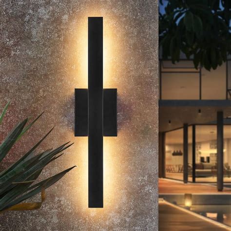 Rrtyo Edith 1 Light 20 In Black Modern Linear Integrated Led Indoor
