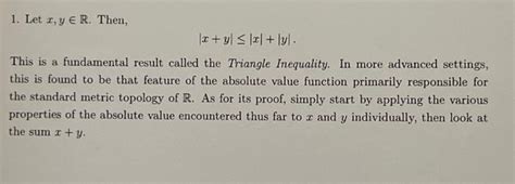 Solved Let X YR Then X Yx Y This Is A Chegg Com
