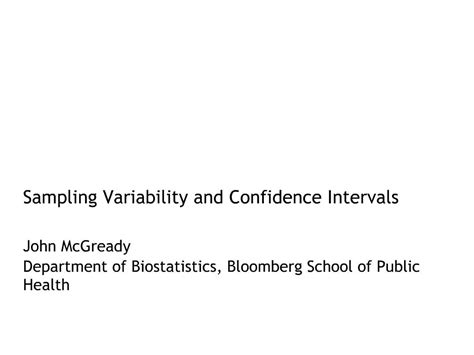 Ppt Sampling Variability And Confidence Intervals Powerpoint Presentation Id 566980