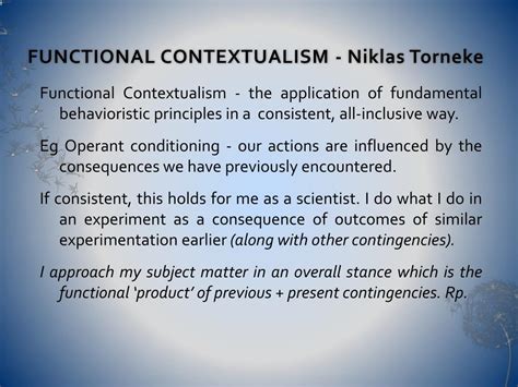 PPT FUNCTIONAL CONTEXTUALISM PowerPoint Presentation Free Download ID