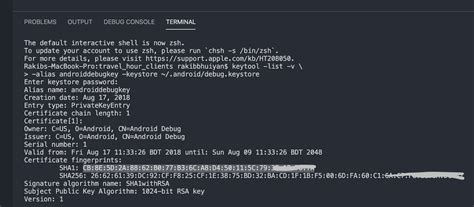 33 Generate Debug Certificate Quizhour Doc