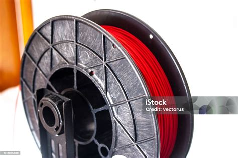 3d 프린터용 붉은 색 플라스틱 필라멘트 3차원 형태에 대한 스톡 사진 및 기타 이미지 3차원 형태 필라멘트 0명 Istock