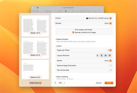 Design Print Preview