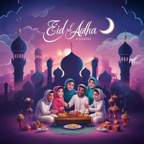 Eid Ul Adha Mubarak Premium Ai Generated Image
