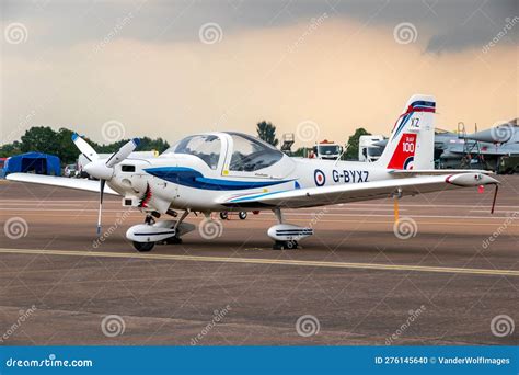 Grob G 115e Tutor Flight Training Aircraft Of The Royal Air Force Editorial Image Image Of