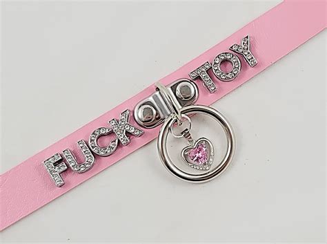Fuck Toy Rhinestone Mature Bdsm Collar Fetish Kinky Ddlg Adult Etsy