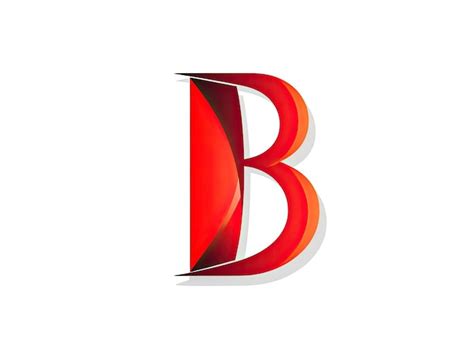 로고 스타일 배지의 문자 B 간단한 2d 디자인 일러스트레이션 Generative Ai 프리미엄 사진