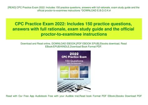 PPT READ CPC Practice Exam 2022 Includes 150 Practice Questions Answers With Full Rationale