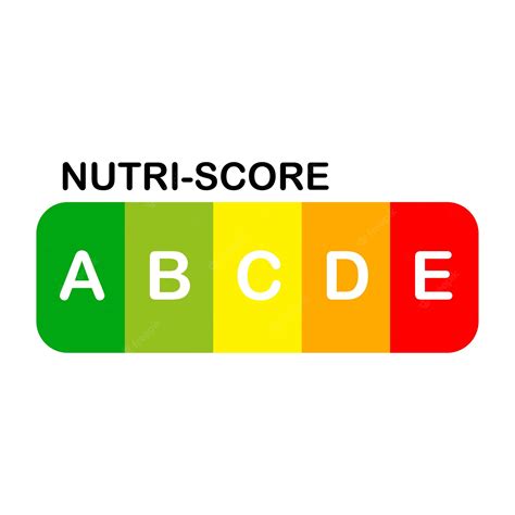 Premium Vector Nutri Score Official Label Vector Illustration