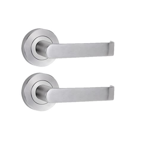 Lockwood Symphony Furniture Round Rose Full Set With 59 Lever Satin Chrome 1220 1221 59sc