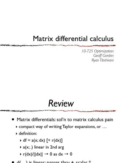 11 Matrix Newton Pdf Matrix Mathematics Calculus
